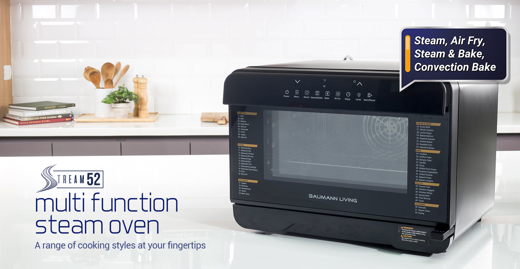 Stream 52 Multi-function Steam Oven – Baumann Living USA