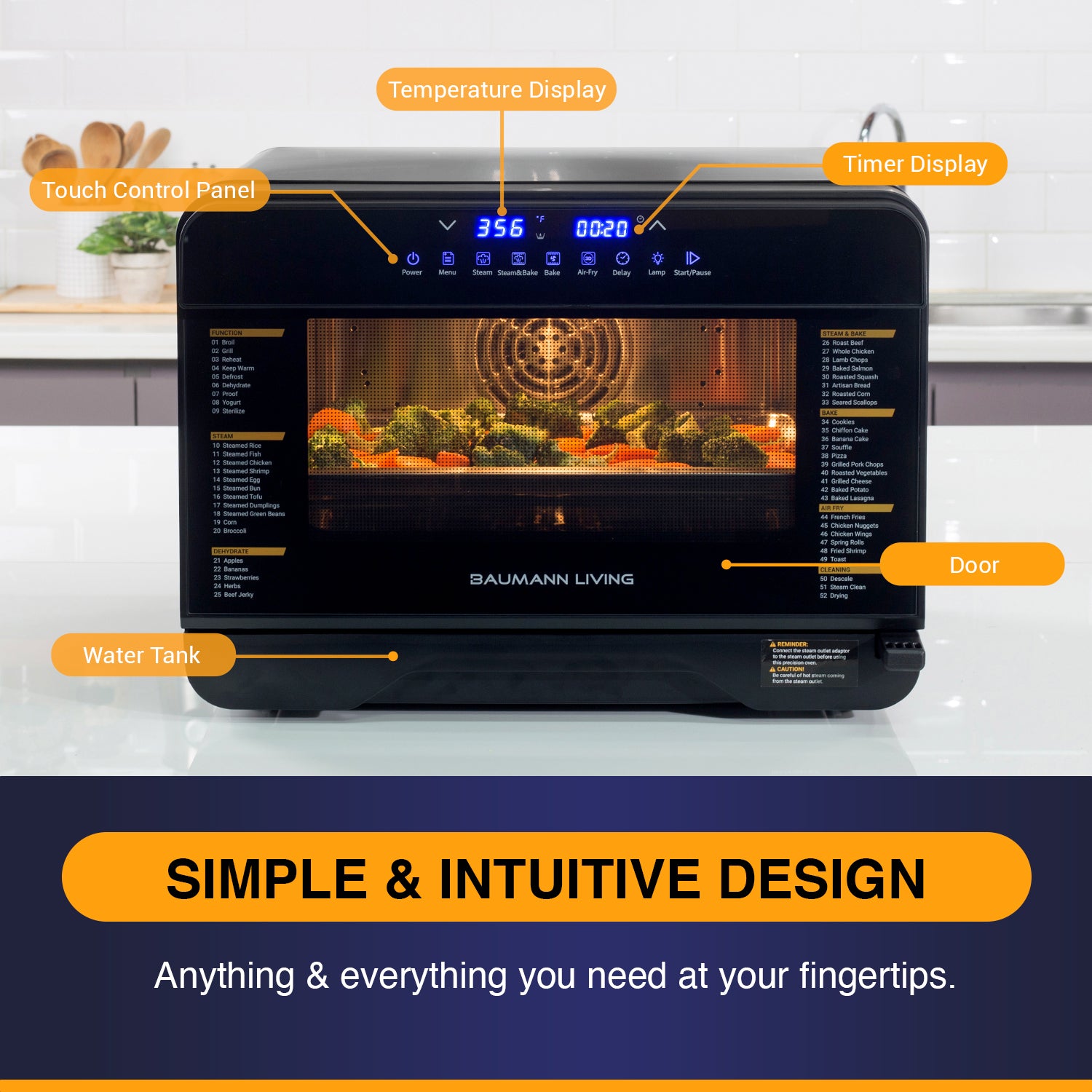Stream 52 Multi Function Steam Oven – Baumann Living USA